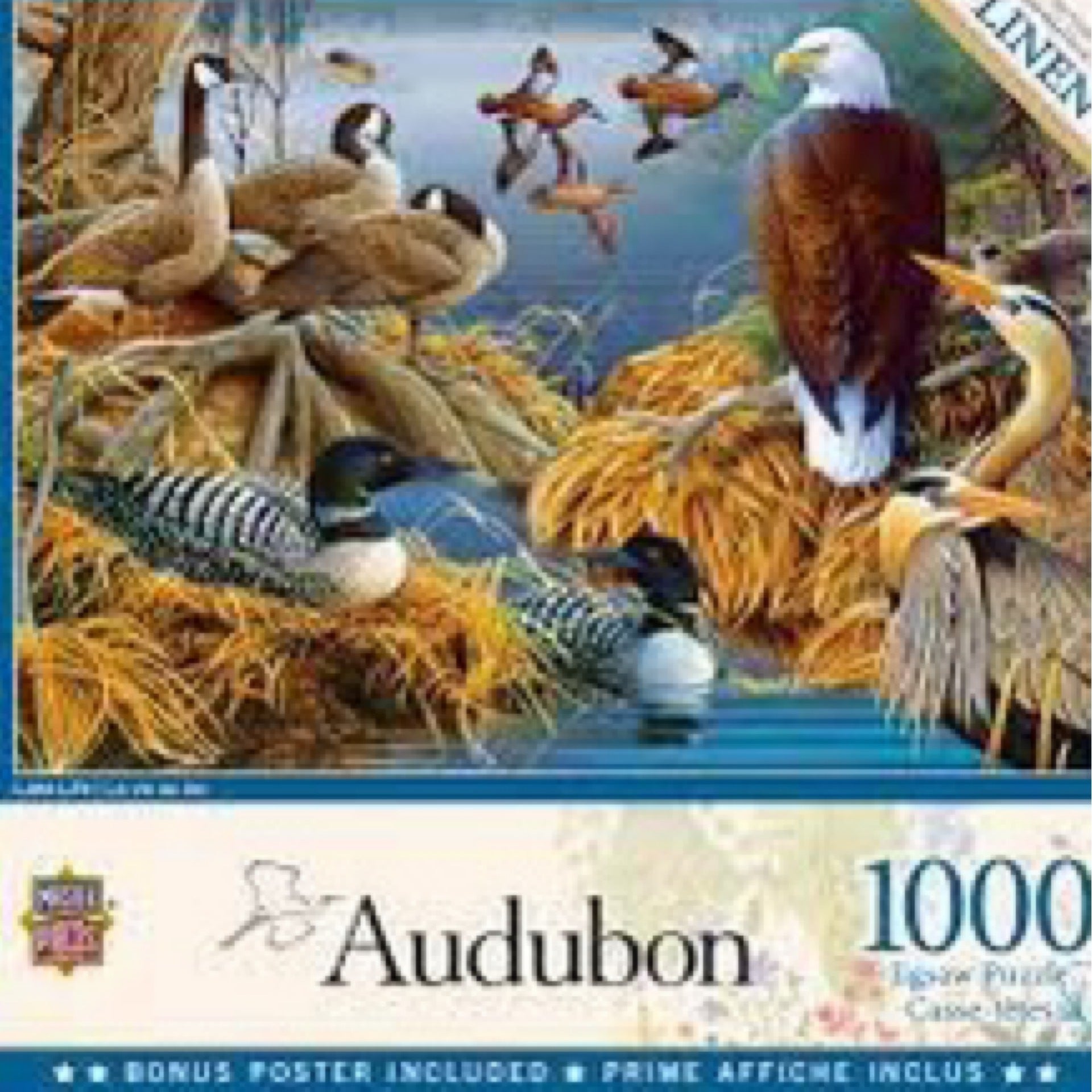 Puzzle - Lake Life 1000 Piece Puzzle Audubon | The Raptor Trust